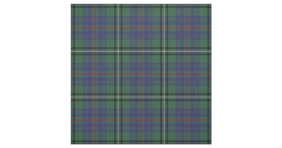 Walker Tartan Print Fabric | Zazzle