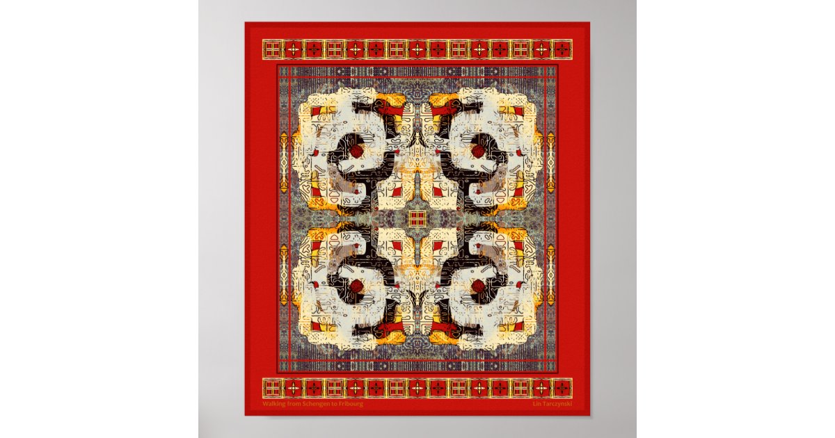 Walking from Schengen to Fribourg Poster | Zazzle