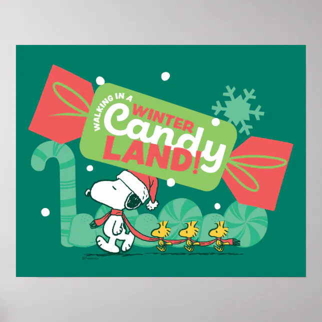 Walking In A Winter Candy Land! Poster | Zazzle