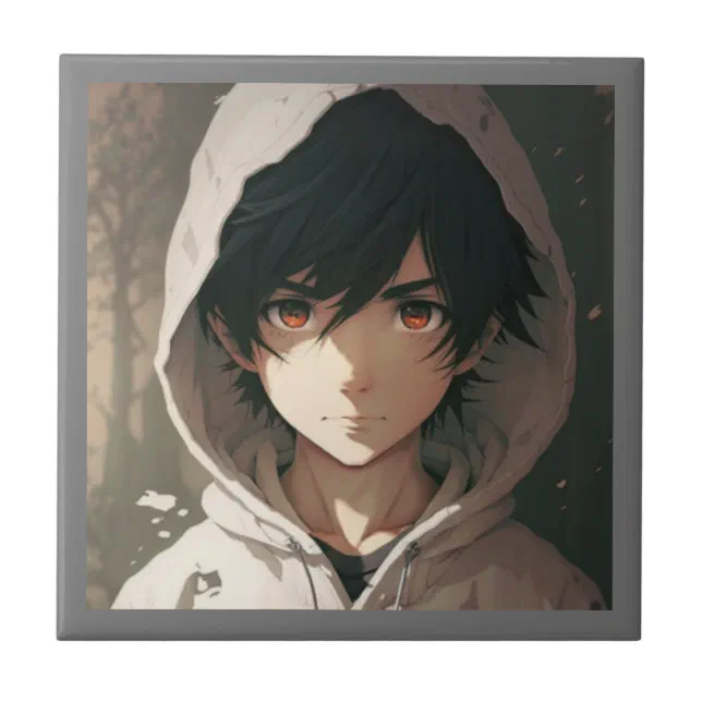 wall art Anime Boy Posters Ceramic Tile | Zazzle