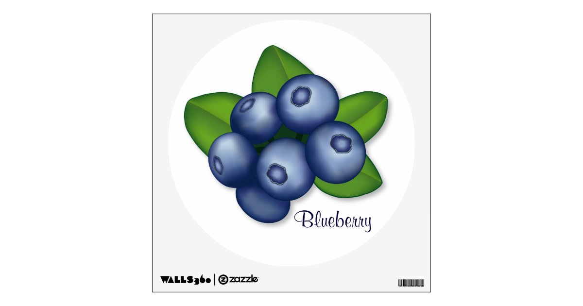 Wall Art Blueberry Wall Decal | Zazzle