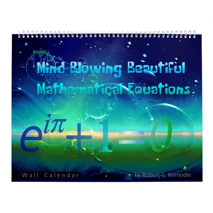 Wall Calendar Beautiful Math Equations | Zazzle