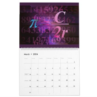 Wall Calendar Beautiful Math Equations | Zazzle
