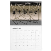 Wall Calendar Beautiful Math Equations | Zazzle