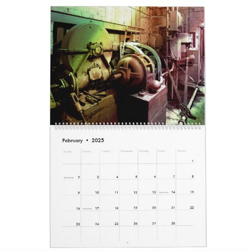 Wall Calendar Industrial Grunge | Zazzle