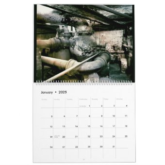 Wall Calendar Vintage Industrial Engines | Zazzle