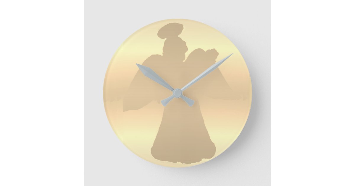 Wall Clock : Angel Silhouette | Zazzle