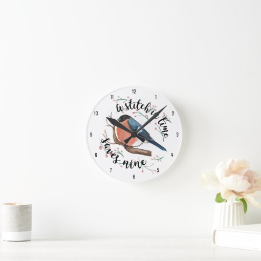 Wall Clock (Black Numbers) | Zazzle