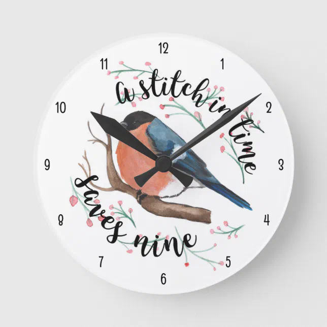 Wall Clock (Black Numbers) | Zazzle