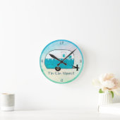 WALL CLOCK | Retro Camper | Zazzle