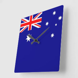 Wall Clock with Flag of Australia | Zazzle
