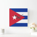 Wall Clock with Flag of Cuba | Zazzle