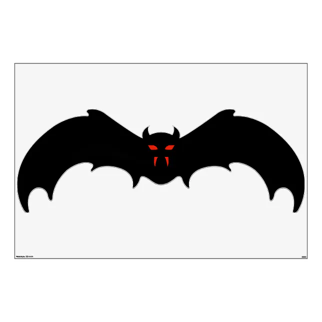 Wall Decal - Halloween Bat with Red Eyes | Zazzle