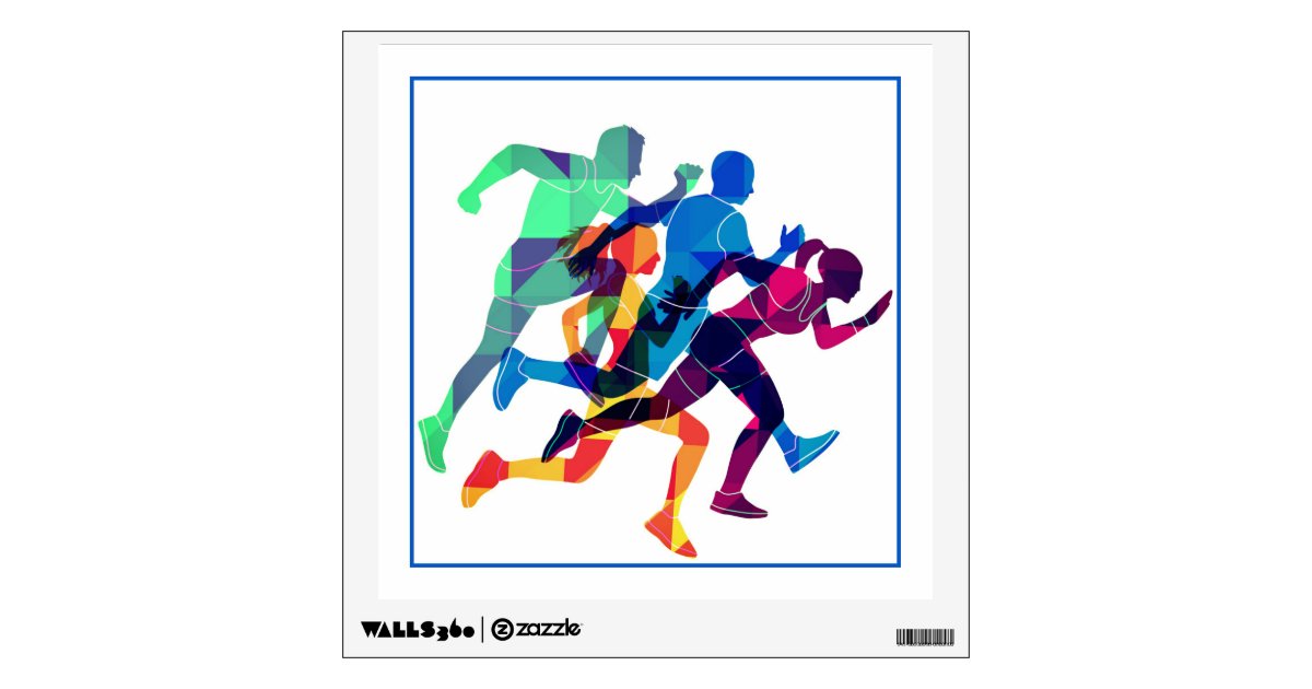 Wall Decal-Runners Wall Decal | Zazzle