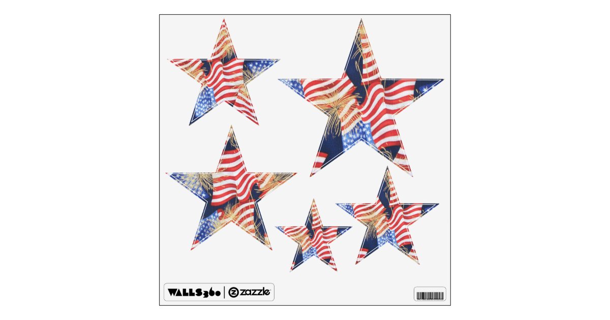 Wall Decals Patriotic Stars | Zazzle