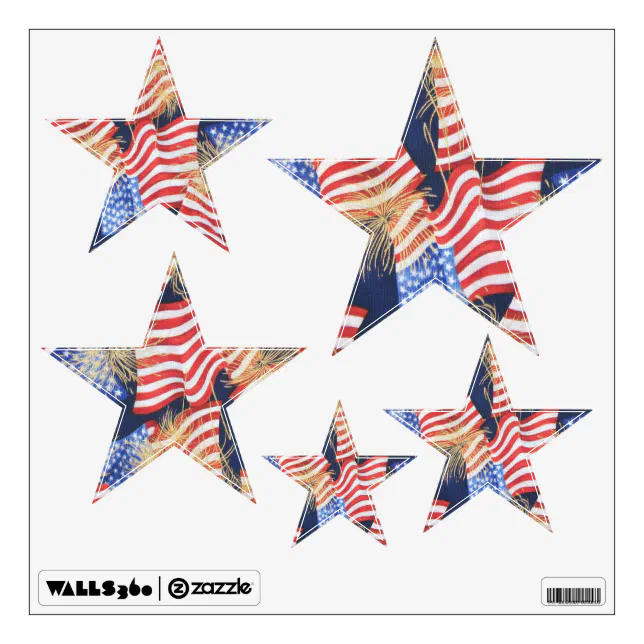 Wall Decals Patriotic Stars | Zazzle