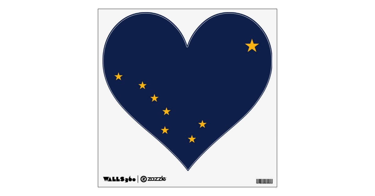Wall Decals with flag of Alaska, U.S.A. | Zazzle