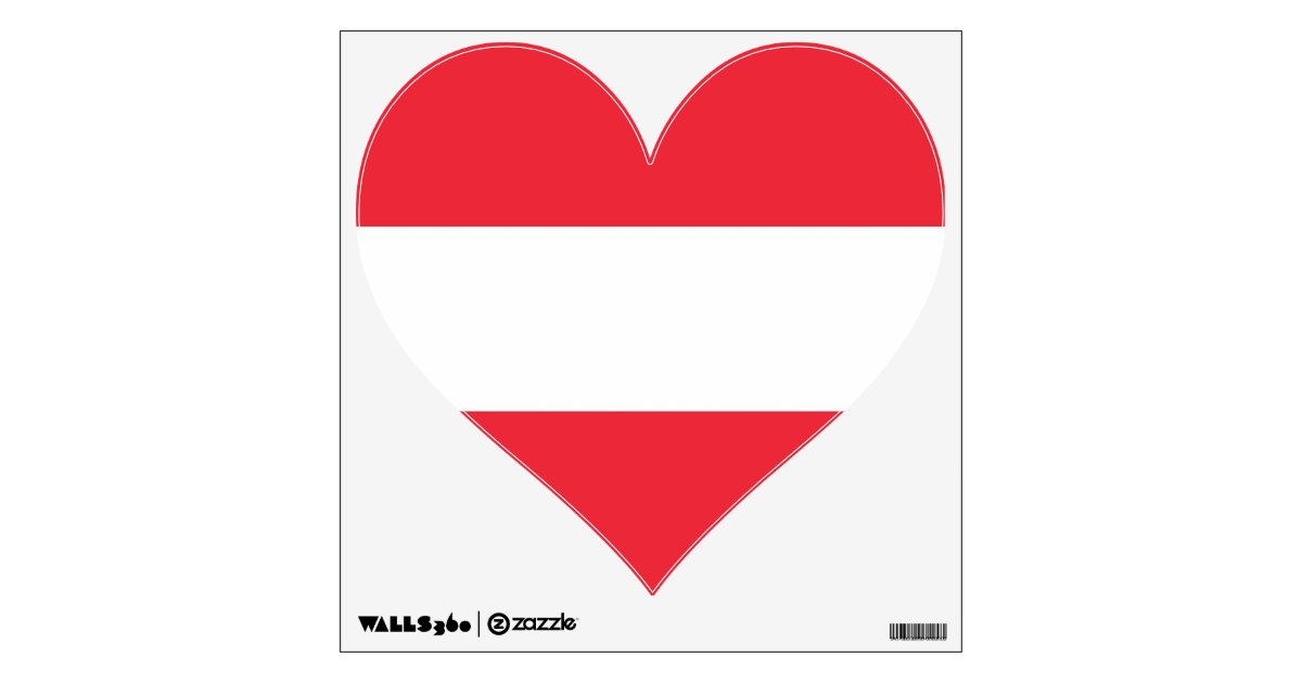 Wall Decals with flag of Austria | Zazzle