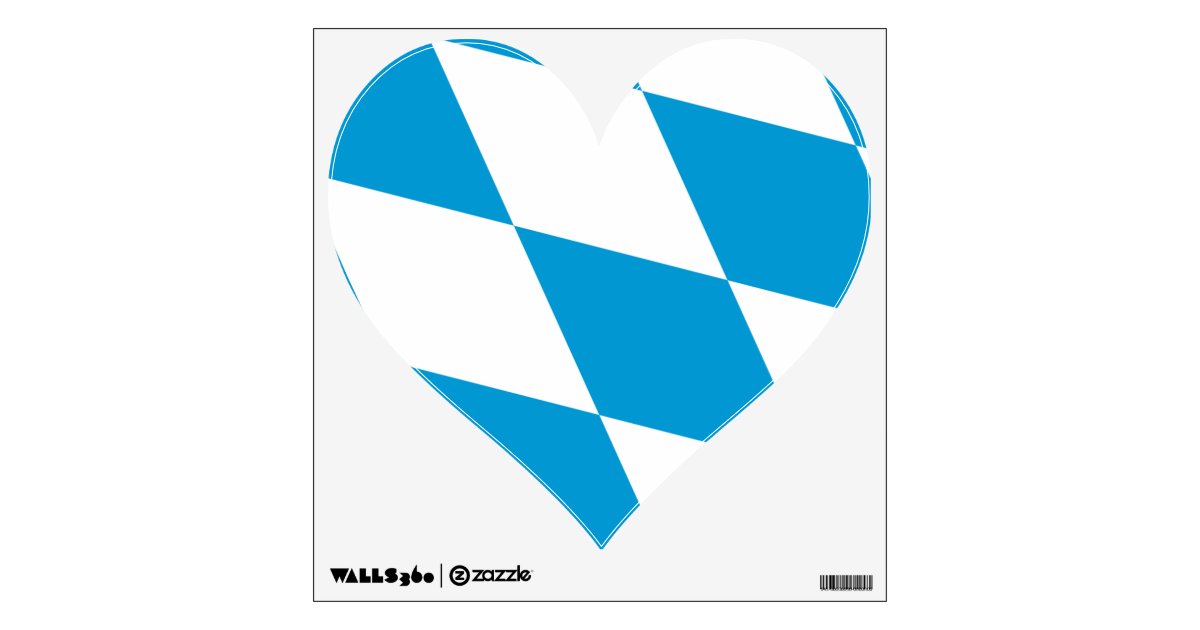 Wall Decals with flag of Bavaria, Germany | Zazzle