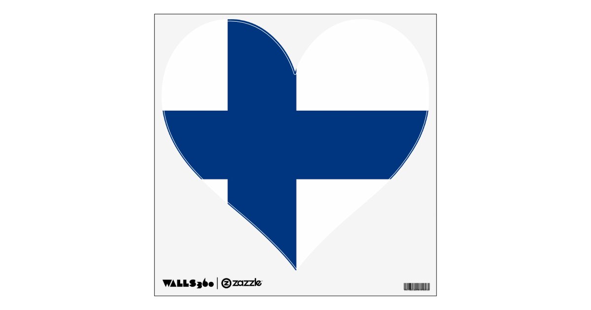 Wall Decals with flag of Finland | Zazzle