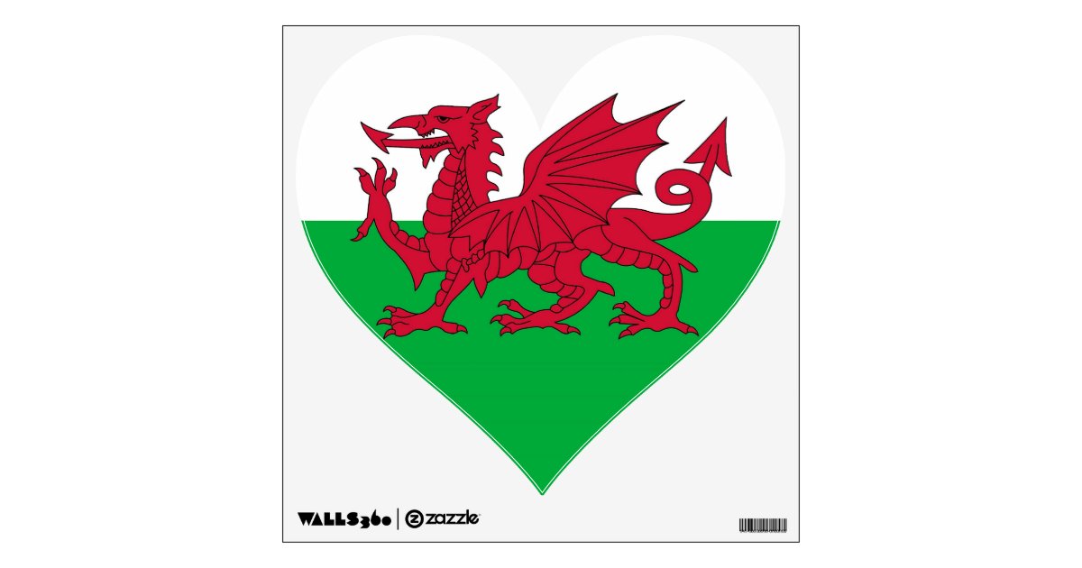 Wall Decals with flag of Wales | Zazzle