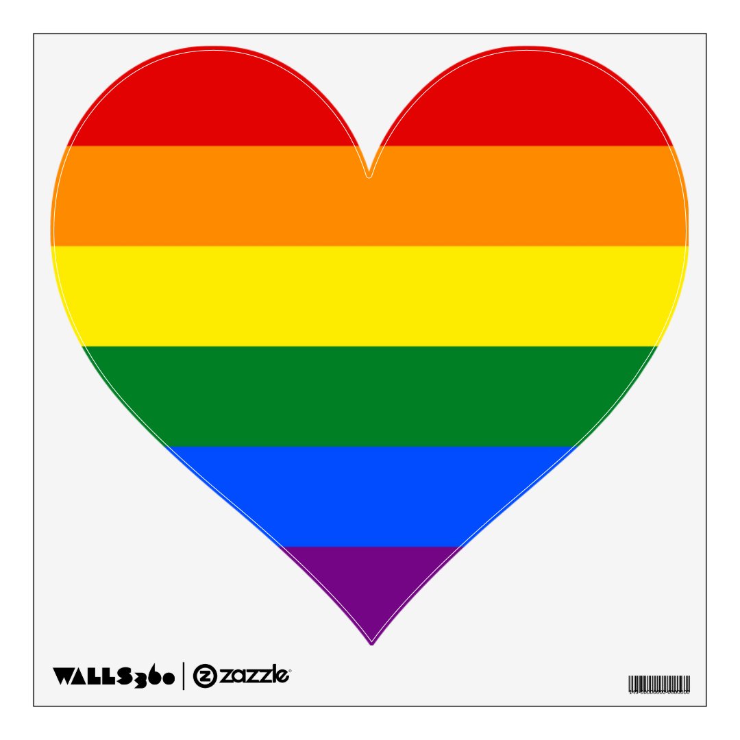 Wall Decals with Rainbow LGBT Pride Flag | Zazzle