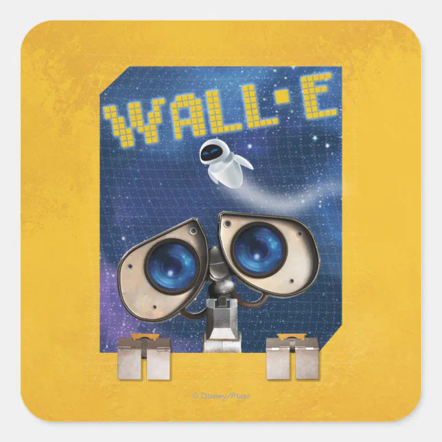 WALL-E 2 SQUARE STICKER | Zazzle
