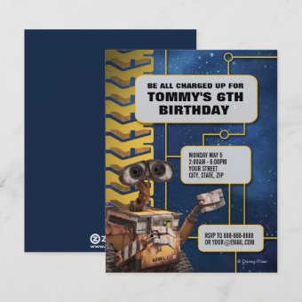 WALL-E Birthday Invitation | Zazzle