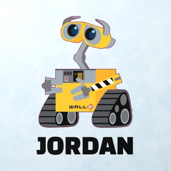 WALL-E Cartoon | Personalize Wall Decal | Zazzle