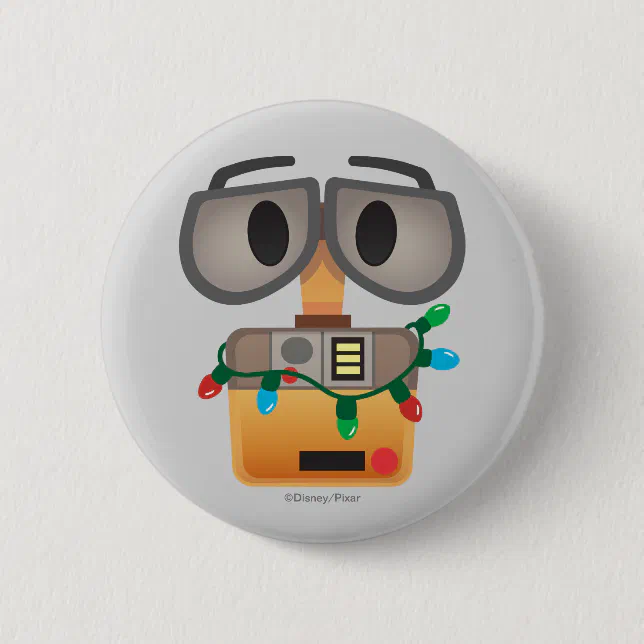 WALL-E Christmas Lights Button | Zazzle