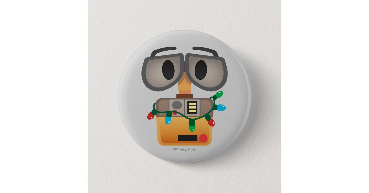 WALL-E Christmas Lights Button | Zazzle