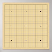 Wall Go Game Board (19x19) (Vers 2) Poster | Zazzle