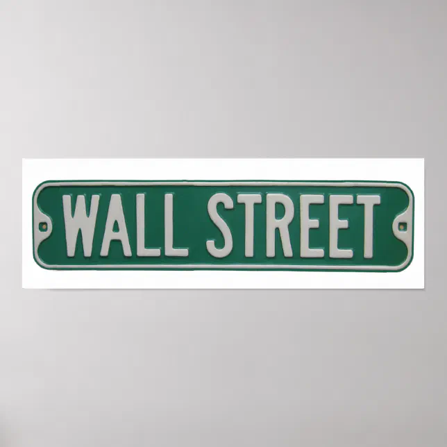 Wall Street poster | Zazzle