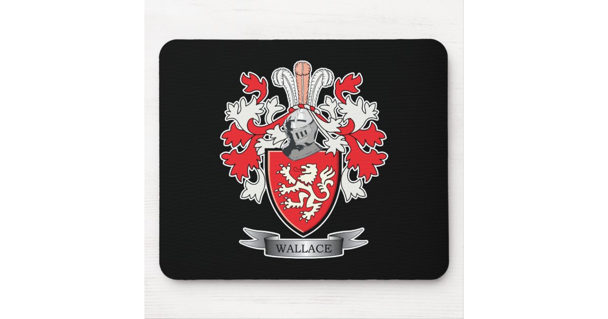 Wallace Family Crest Coat of Arms Mouse Pad | Zazzle