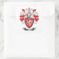 Wallace Family Crest Coat of Arms Square Sticker | Zazzle