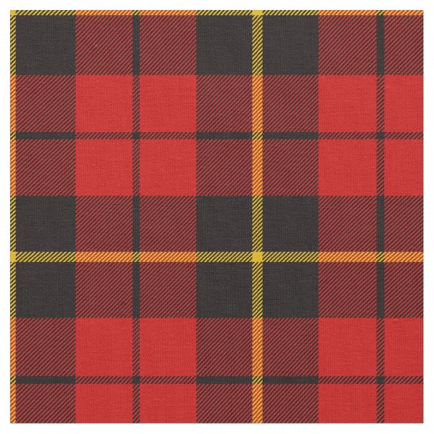Clan Wallace Weathered Tartan Fabric | Zazzle