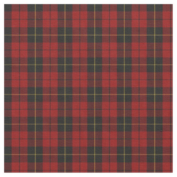Wallace Tartan Print Fabric | Zazzle