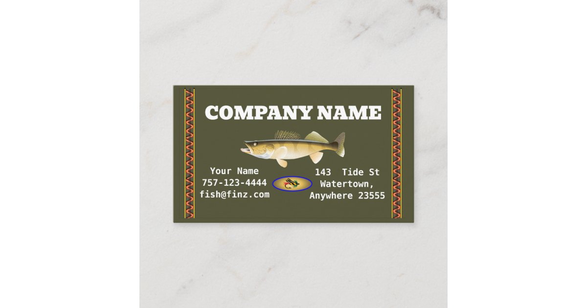 Walleye Business Card | Zazzle