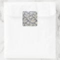 Wallflower' design square sticker | Zazzle