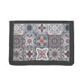Wallpaper Backsplashes/Talavera inspired tiles 2 Trifold Wallet | Zazzle