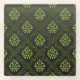 Wallpaper Floral Green Glass Coaster | Zazzle