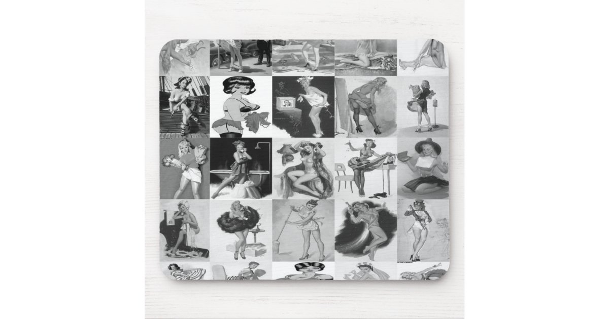 Wallpaper Pin Up Mouse Pad Zazzle
