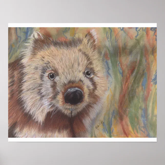 Wally Wombat Poster | Zazzle