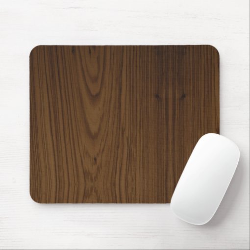 Walnut Wood Grain Mouse Pad | Zazzle