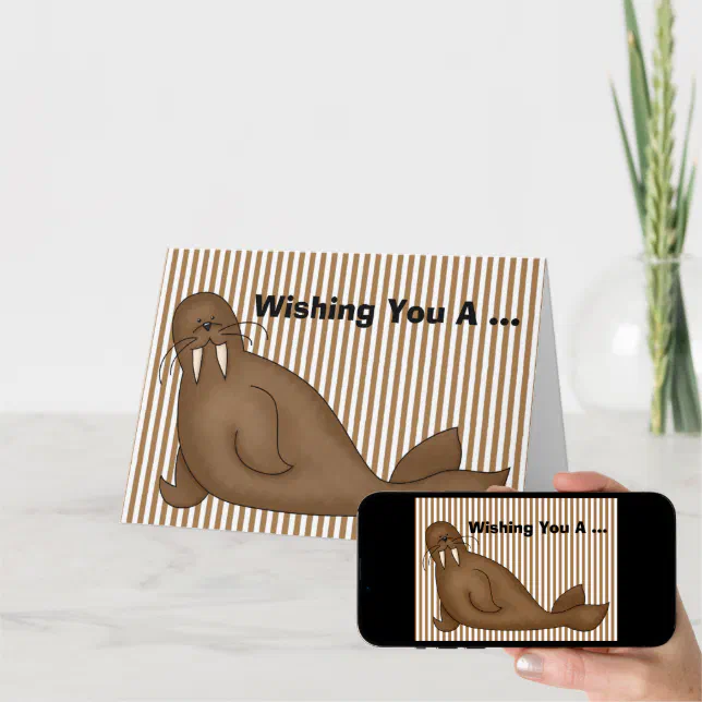 Walrus Birthday Card | Zazzle