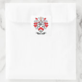 Walsh Coat of Arms Square Sticker | Zazzle
