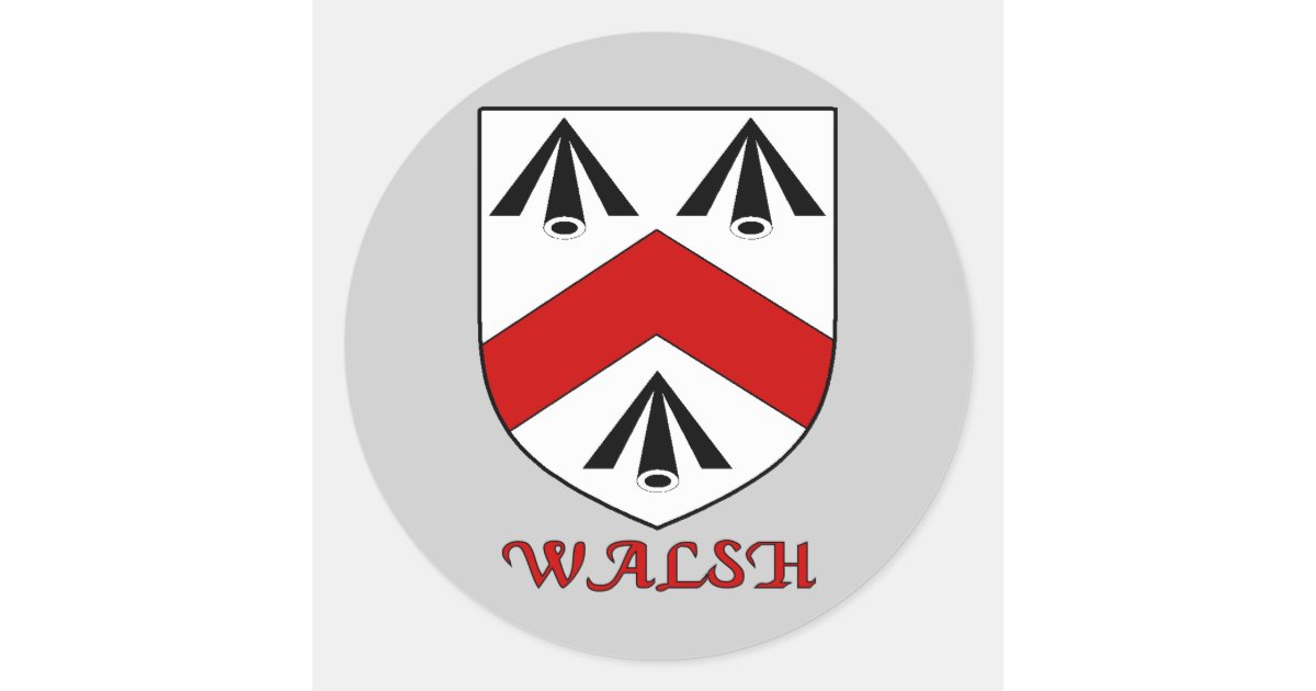 Walsh Falimy Shield Sticker | Zazzle