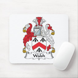 Walsh Family Crest Mouse Pad | Zazzle