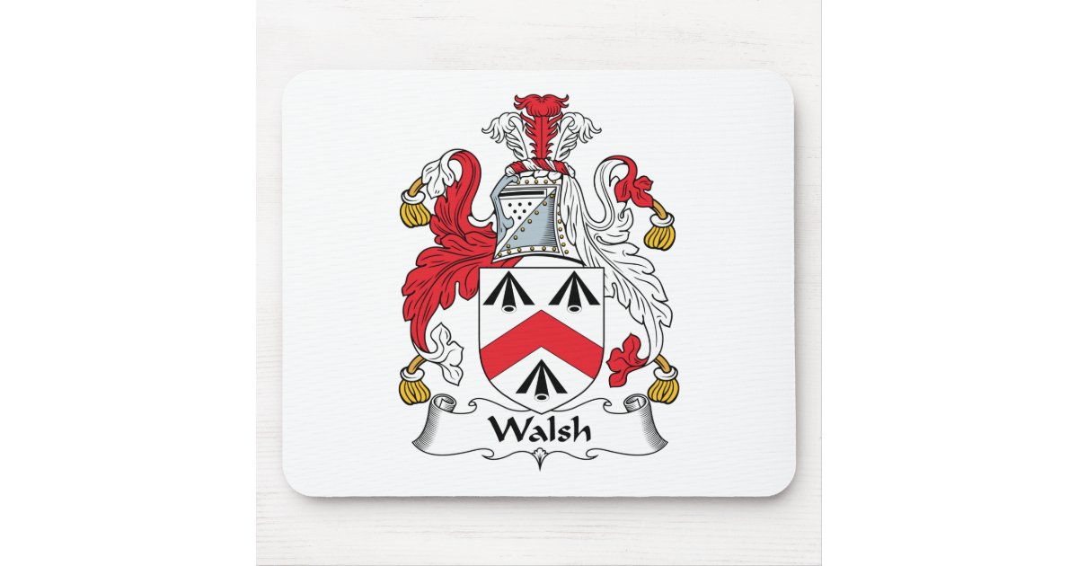 Walsh Family Crest Mouse Pad | Zazzle