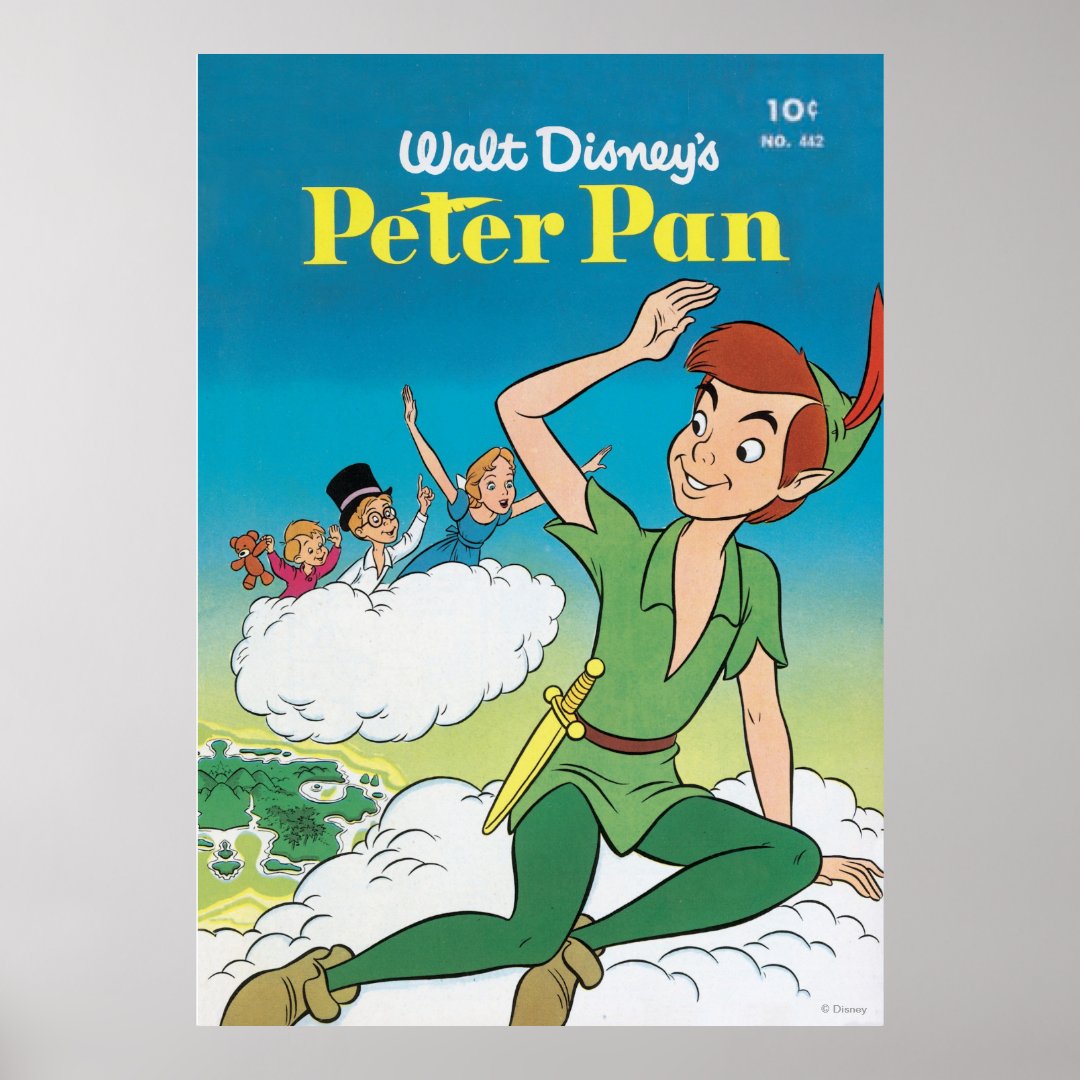 Walt Disney's Peter Pan Vintage Poster | Zazzle
